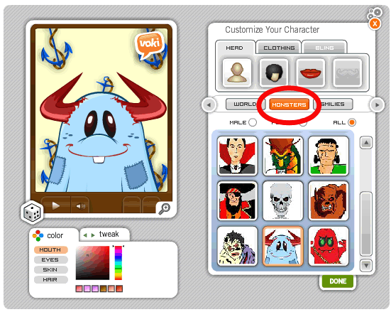 New Voki Character Categories: Monsters and Smilies! – The Voki Blog ...